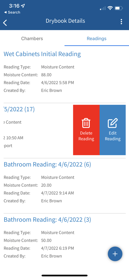 Dry Book: How to sketch chambers and add moisture readings in Albi