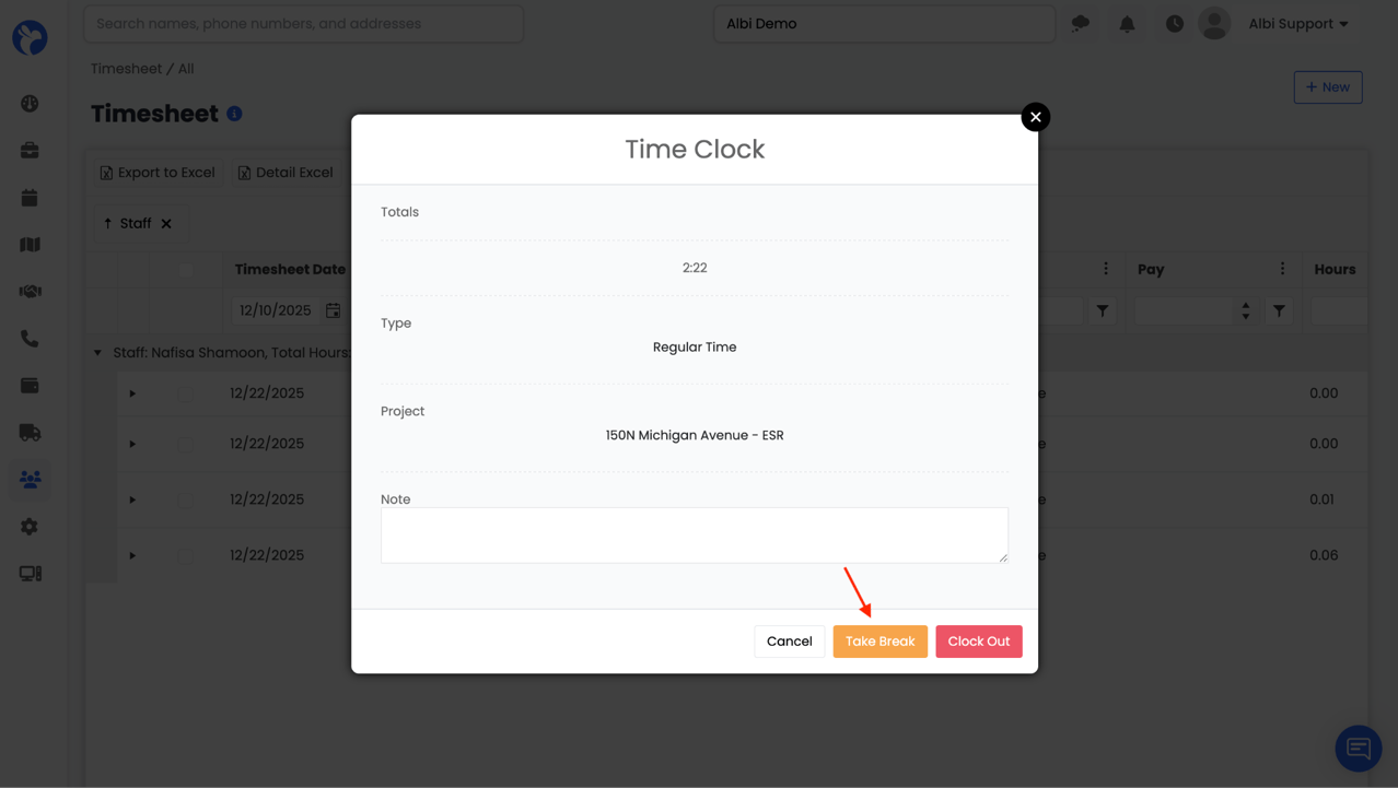 How Do I Clock In and Out on a Project?