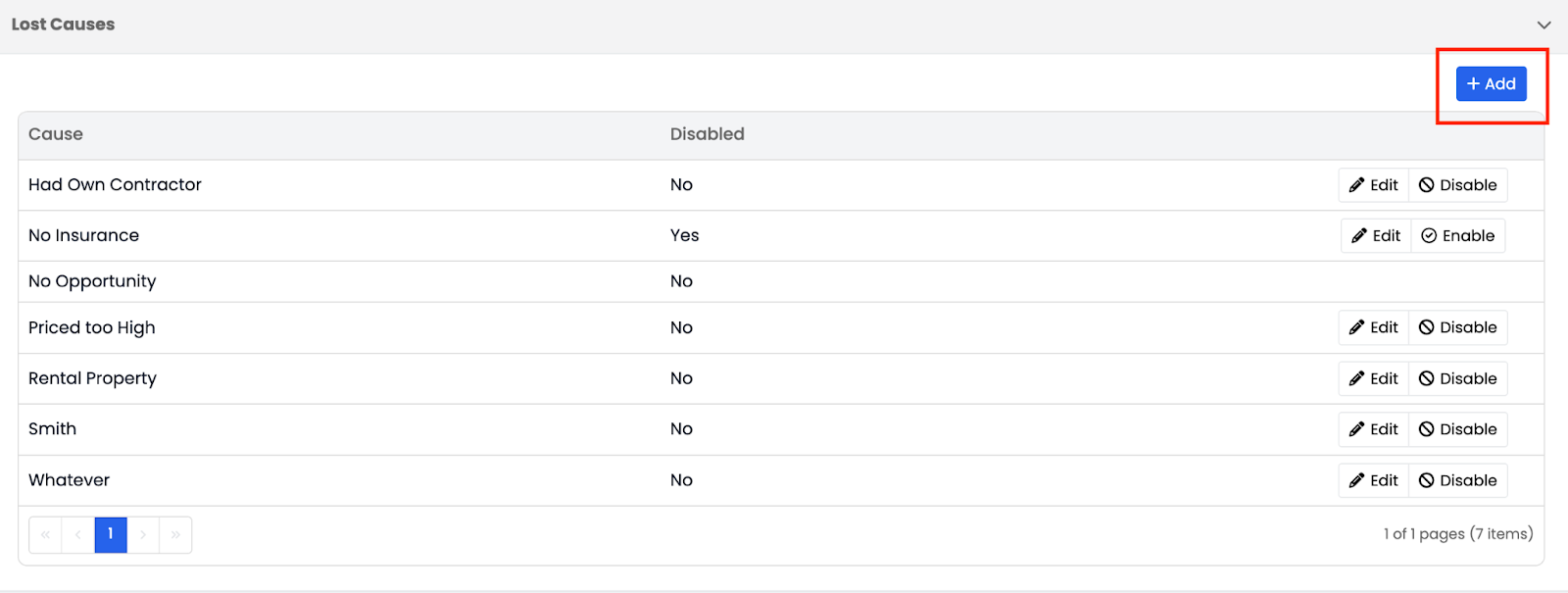 How Do I Create and Manage Lost Project Reasons?