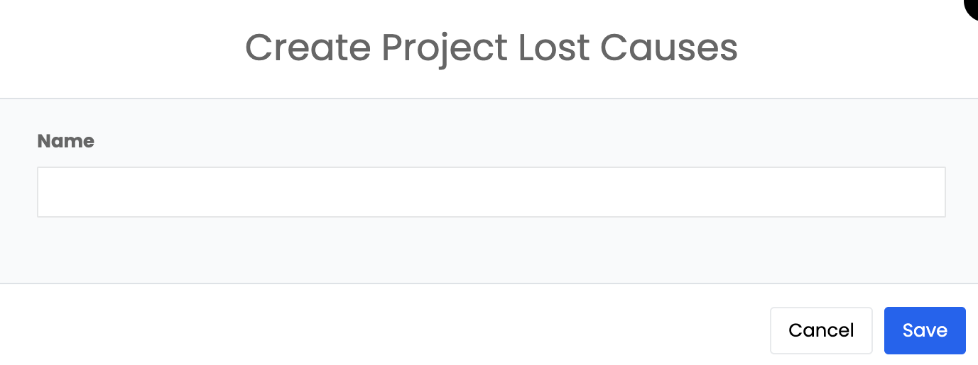 How Do I Create and Manage Lost Project Reasons?