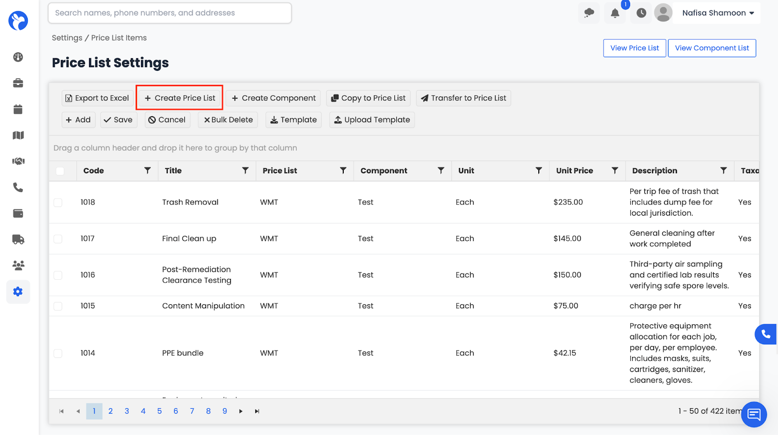 How Do I Access, Create and View Price Lists?